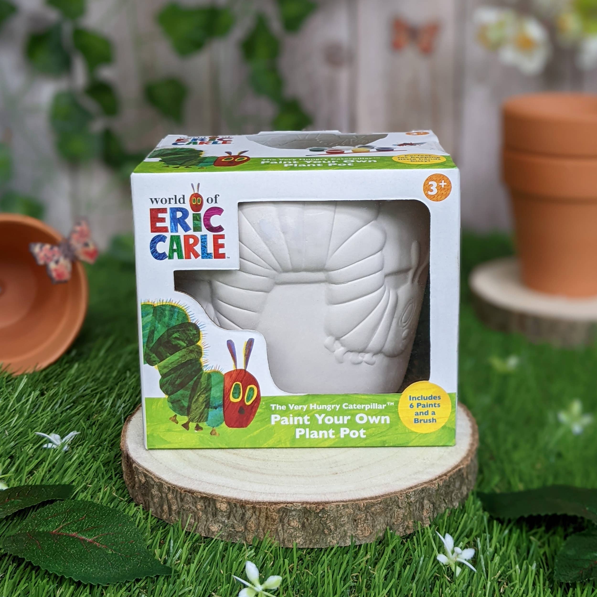 Paint Your Own Plant Pot - Hungry Caterpillar, Plant Pot Kit | Audie ...
